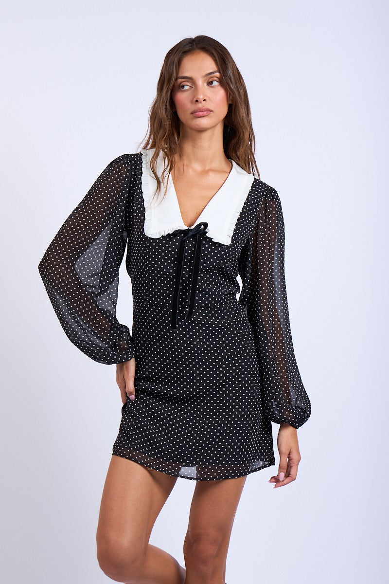 Emily Collared Mini Dress – Cattivo