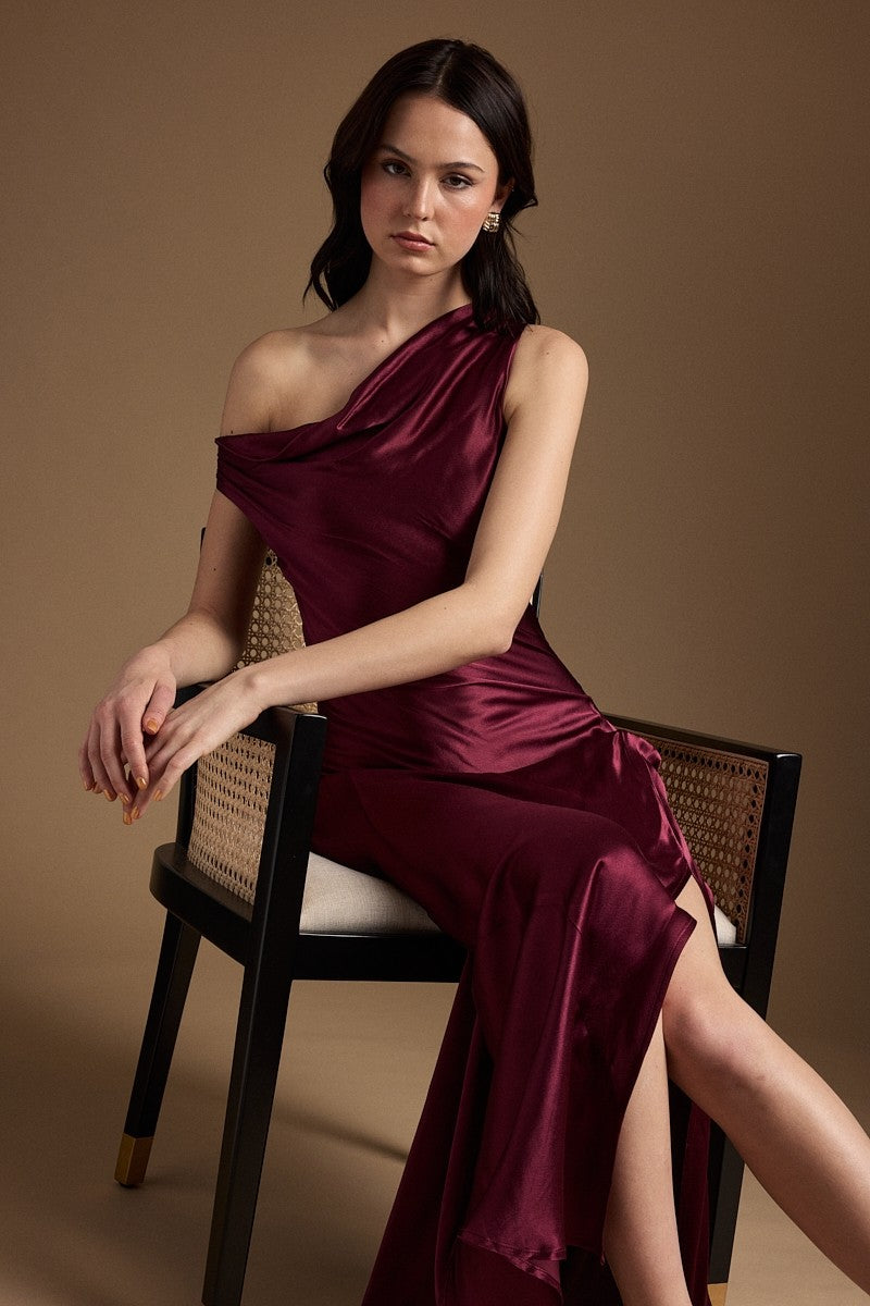 Shiraz Satin Maxi Dress – Cattivo